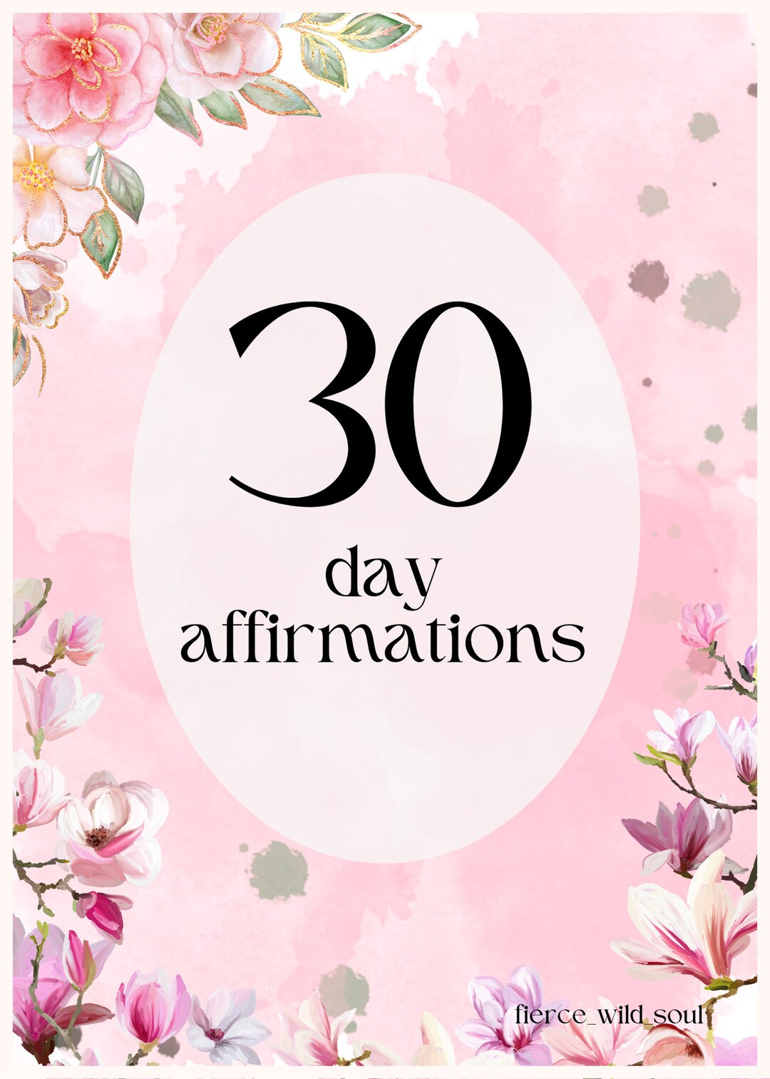 30 Affirmation Posters Pink Design - Etsy