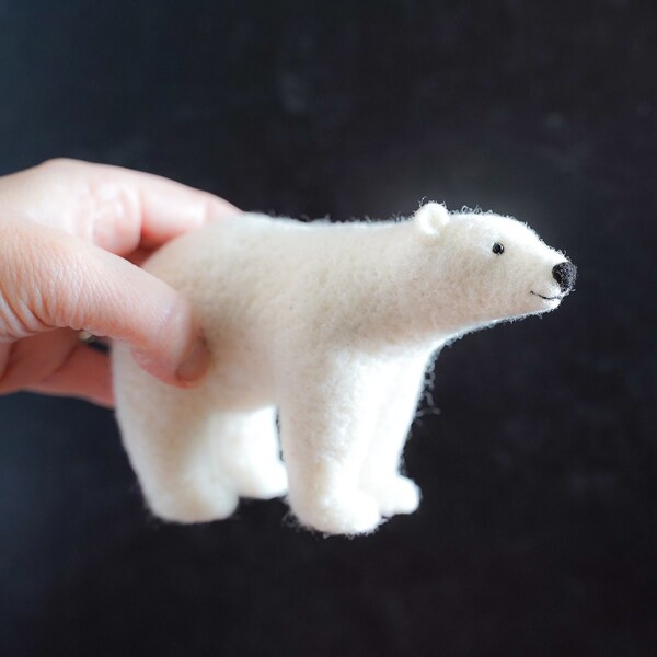 Felt Polar Bear - Etsy