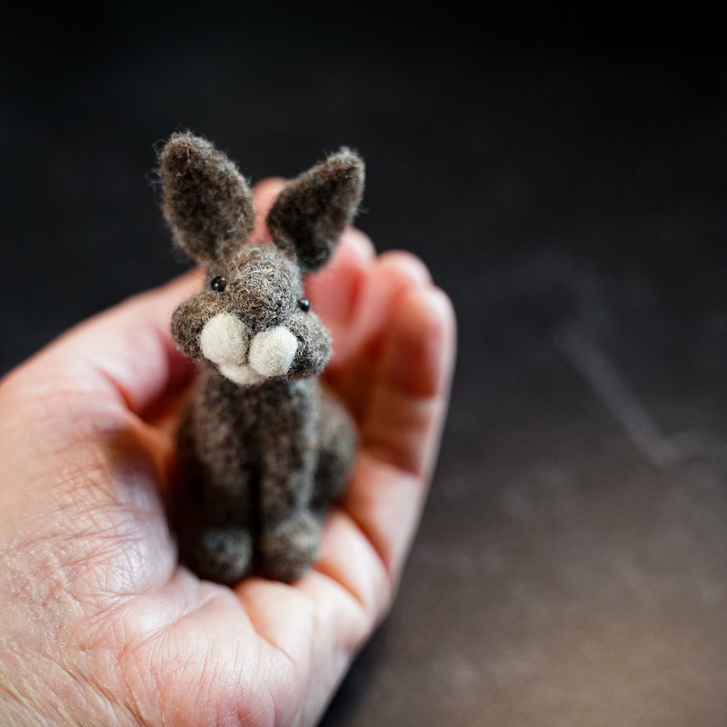 Needle Felted Rabbit - Etsy