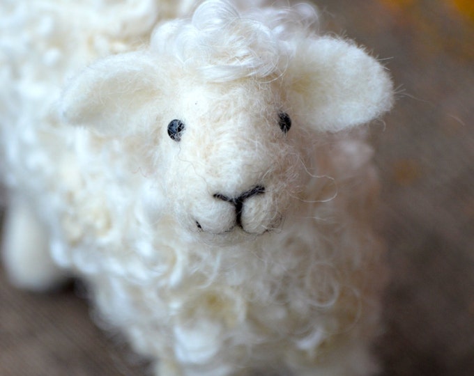 Needle Felted Wool Sheep Sculpture - Etsy
