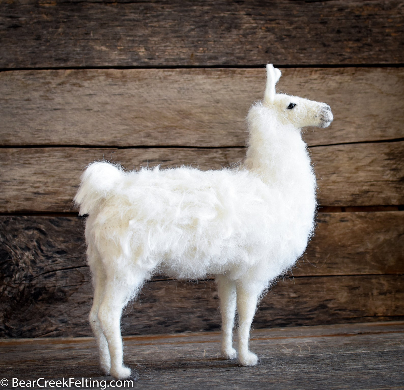 Llama Sculpture Needle Felted Llama Needle Felted Animal - Etsy