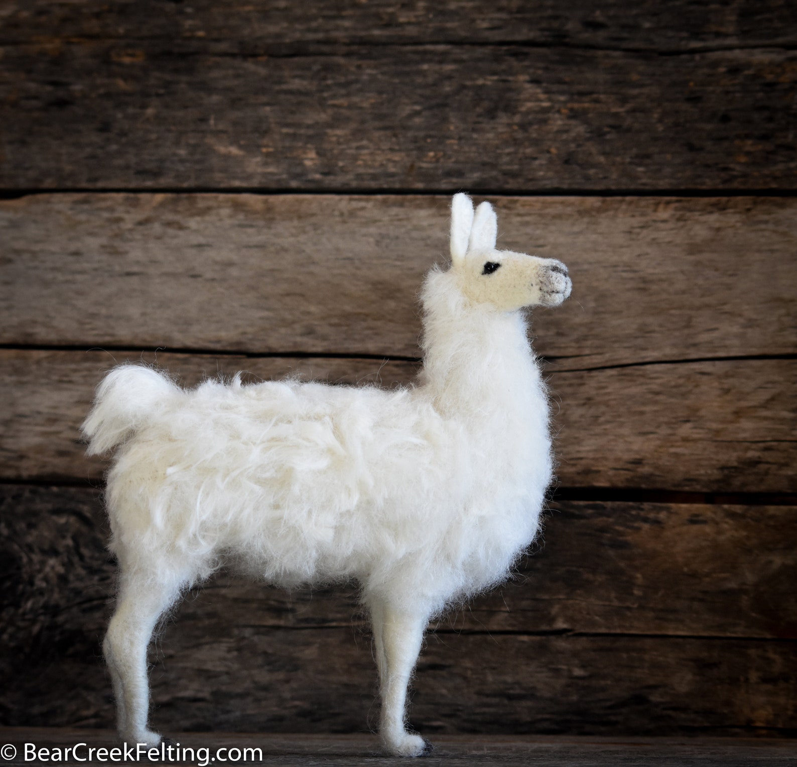 Llama Sculpture Needle Felted Llama Needle Felted Animal - Etsy