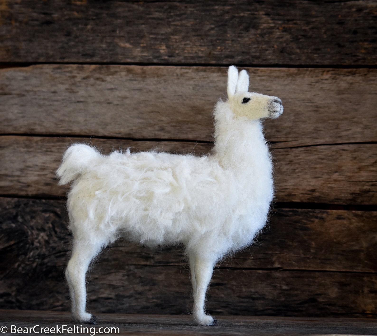 Llama Sculpture Needle Felted Llama Needle Felted Animal - Etsy