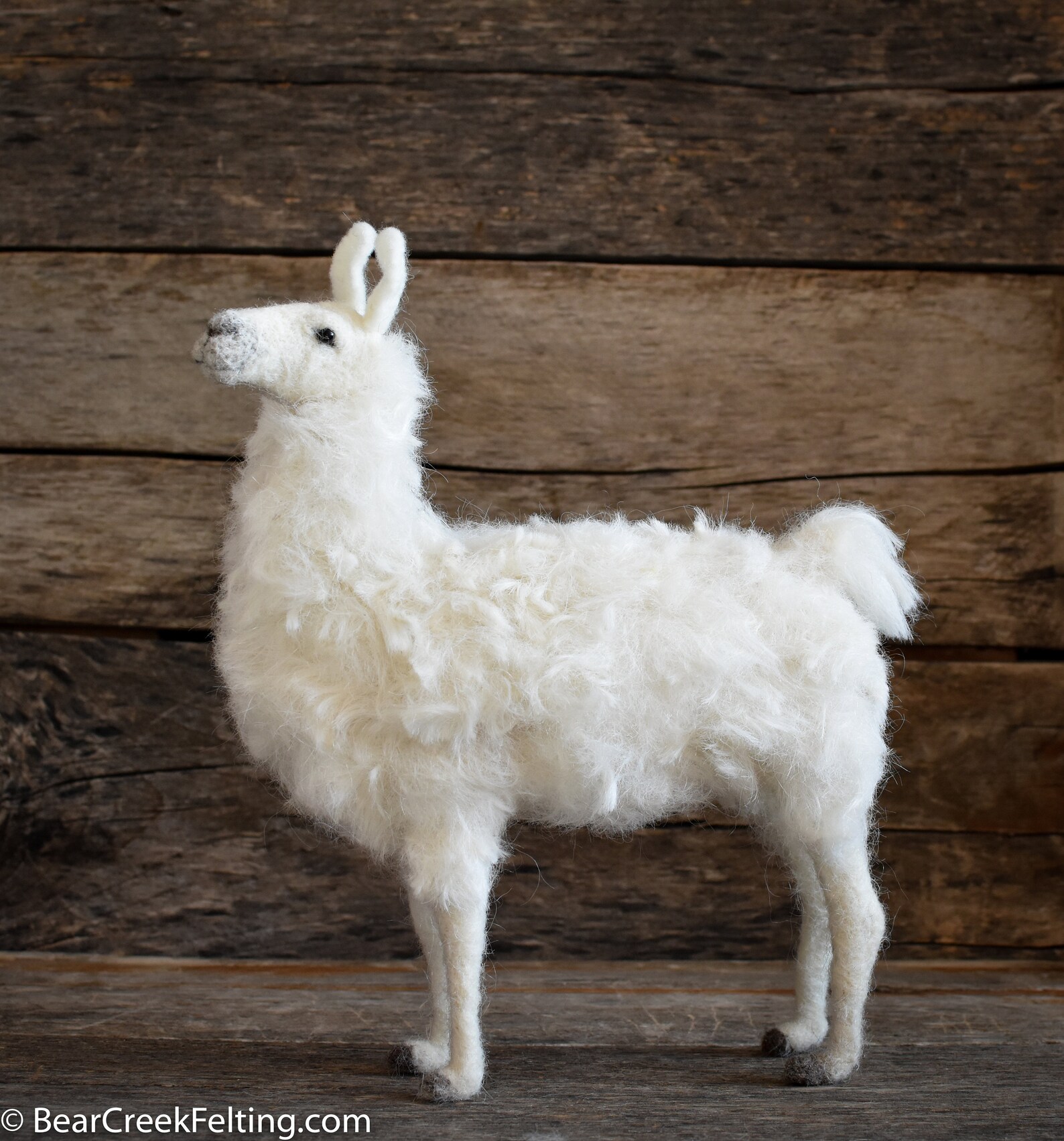 Llama Sculpture Needle Felted Llama Needle Felted Animal - Etsy