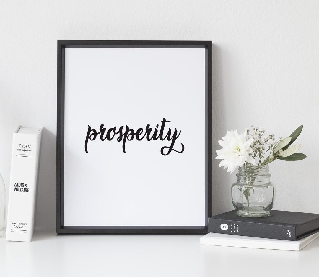 Prosperity Digital Art. Printable Prosperity Poster. Instant Download ...