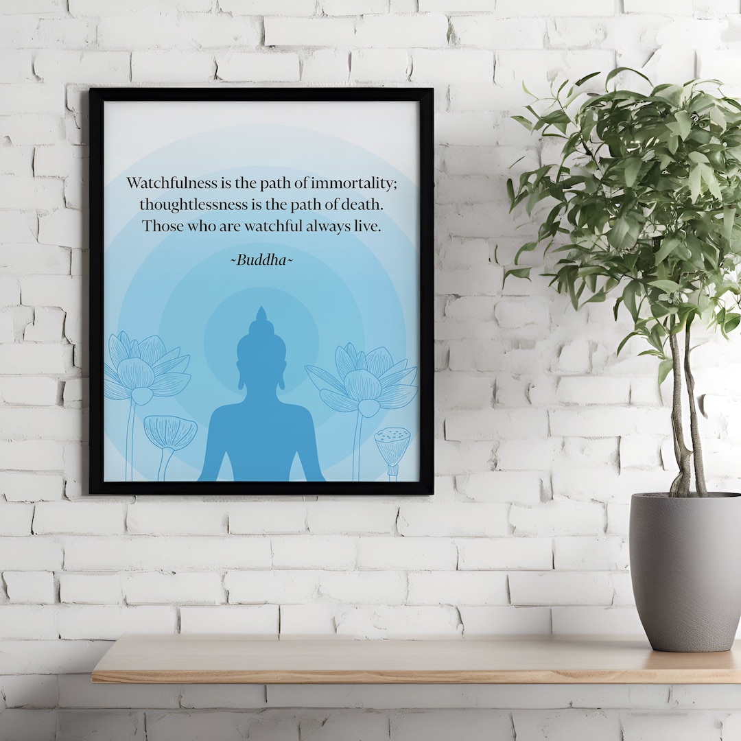 Buddha Wall/desk Art. Instant Download Buddha Verse. Printable Quote ...