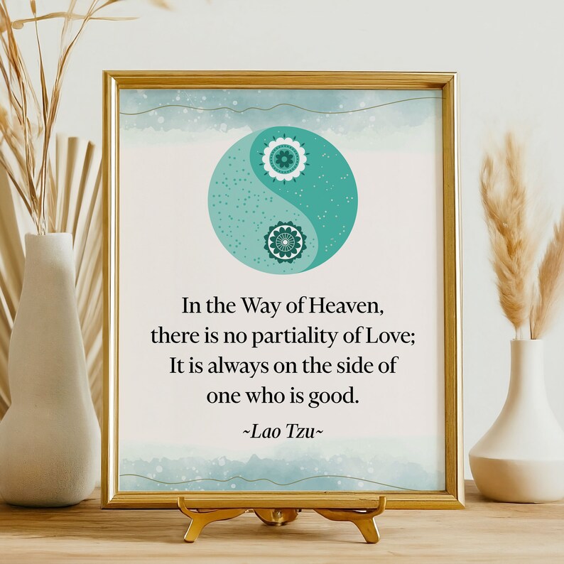 Lao Tzu Digital Art. Lao Tzu Poem Art. Taoist Inspirational Poster ...