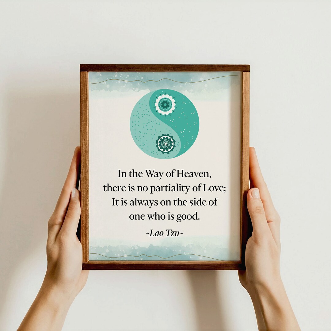 Lao Tzu Digital Art. Lao Tzu Poem Art. Taoist Inspirational Poster ...