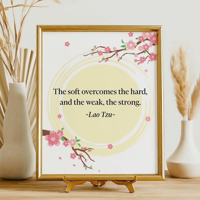 Lao Tzu Taoist Quote Digital Art. Verse From Tao Te Ching. Lao Tzu ...