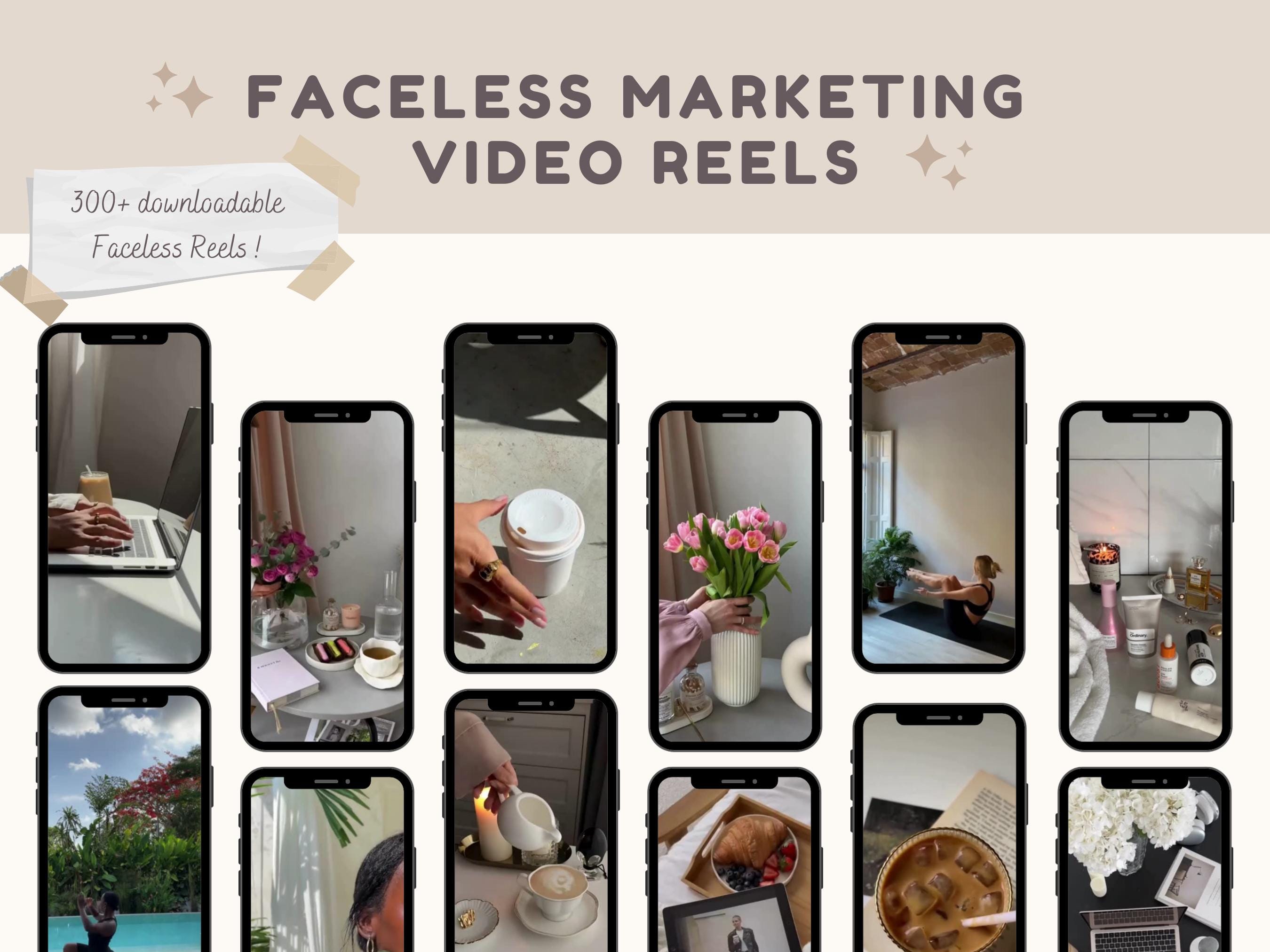 Faceless Digital Marketing, Aesthetic Faceless Reels, Faceless Videos for Social Media Content ...
