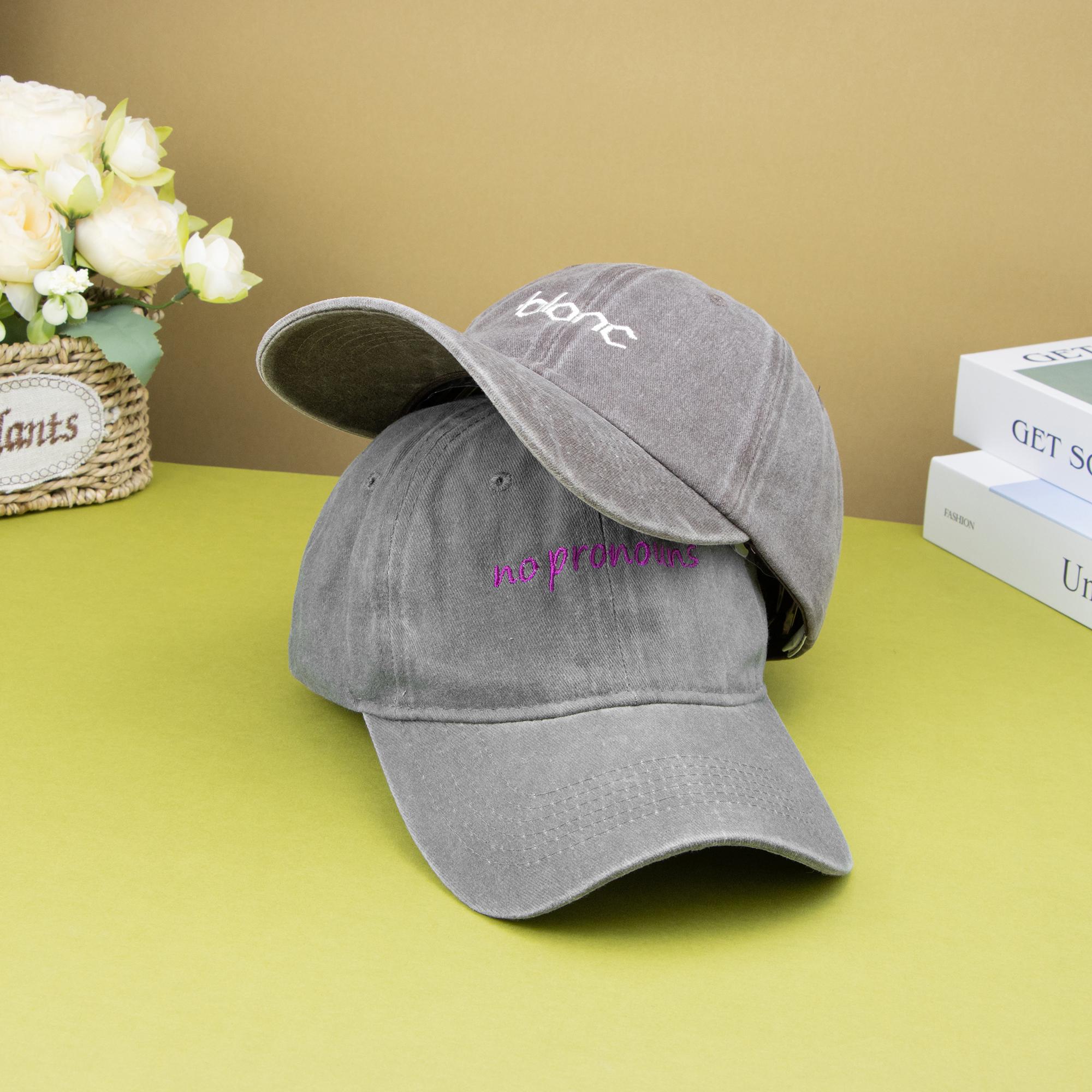 Personalized Text/logo Cap,embroidery Logo Baseball Cap,custom Text ...