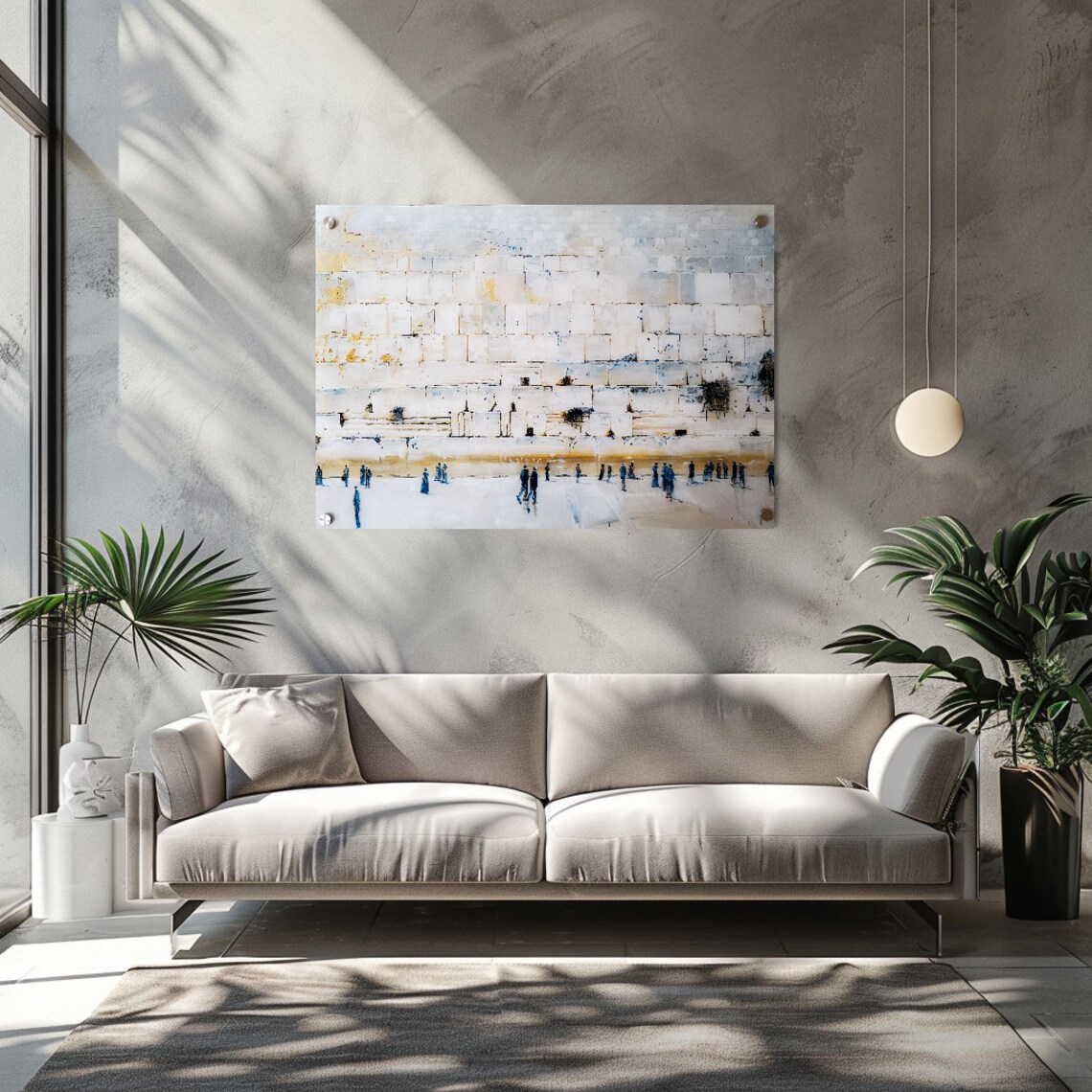 Western Wall (kosel) Acrylic Judaica Wall Art - Large (40" X 28") - Etsy