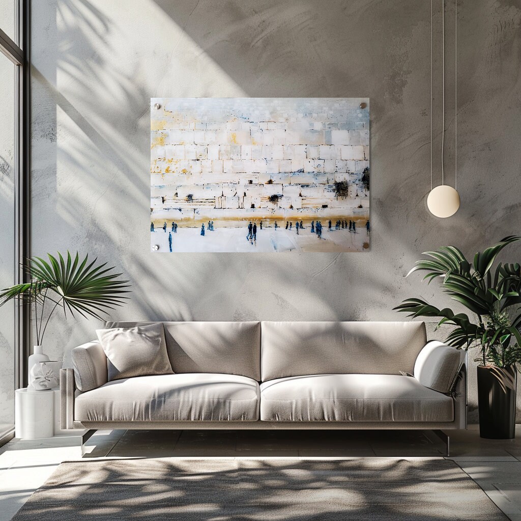 Western Wall (kosel) Acrylic Judaica Wall Art - Large (40" X 28") - Etsy