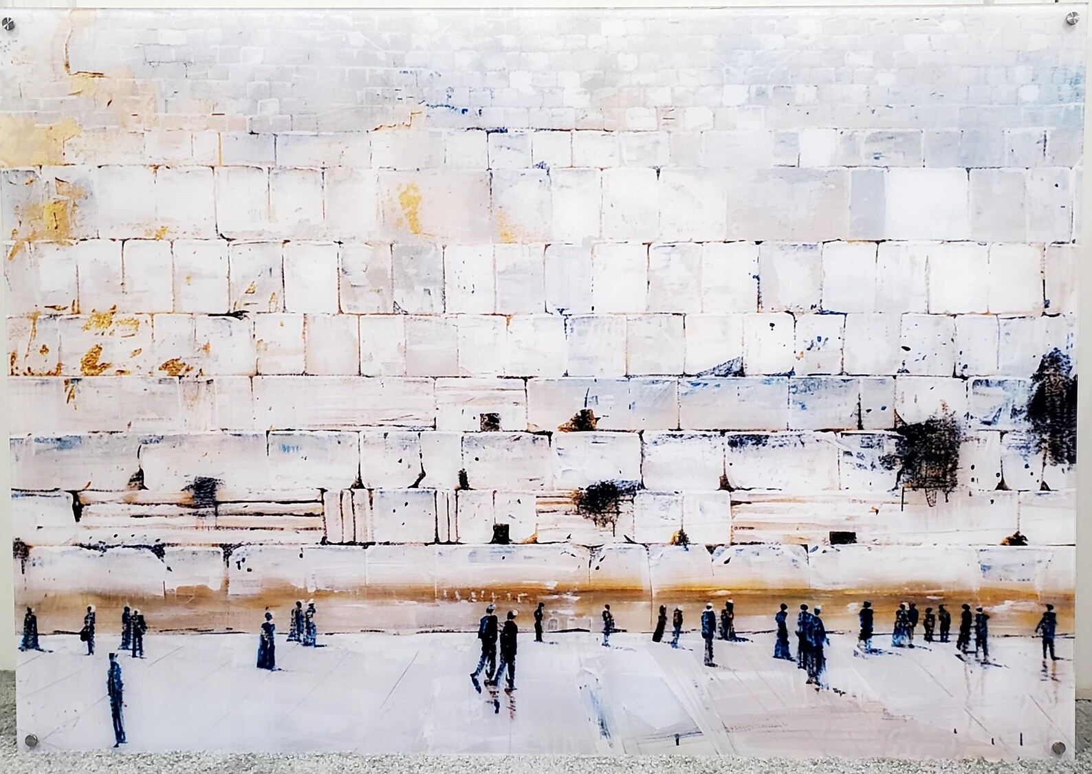 Western Wall (kosel) Acrylic Judaica Wall Art - Large (40" X 28") - Etsy