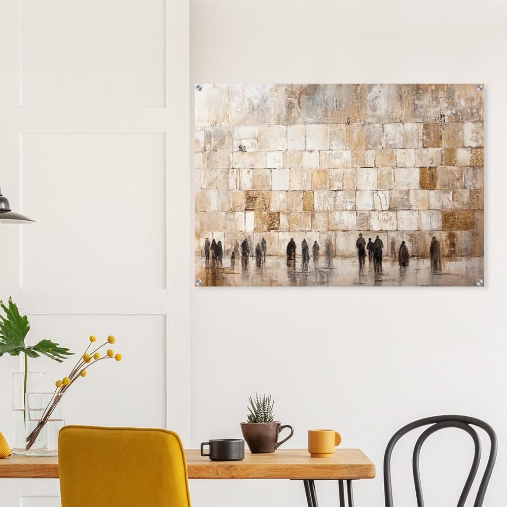 Western Wall (kosel) Acrylic Judaica Wall Art - Large (40" X 28") - Etsy