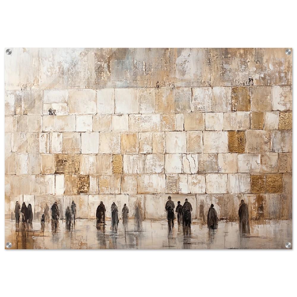 Western Wall (kosel) Acrylic Judaica Wall Art - Large (40" X 28") - Etsy