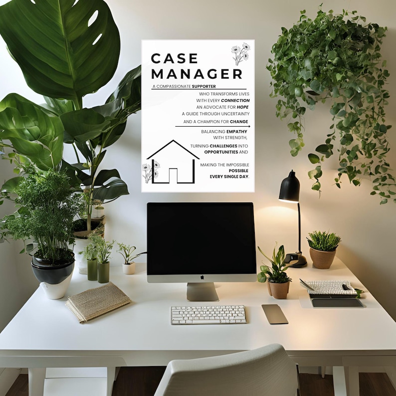 Case Manager Wall Art: Uplifting Mental Health Decor - Etsy Canada