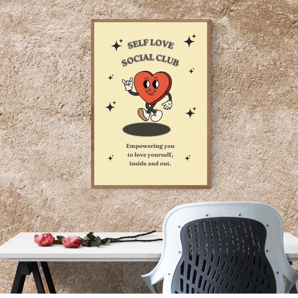 Office Wall Art - Self Love Social Club - Empowering Folks One Poster ...