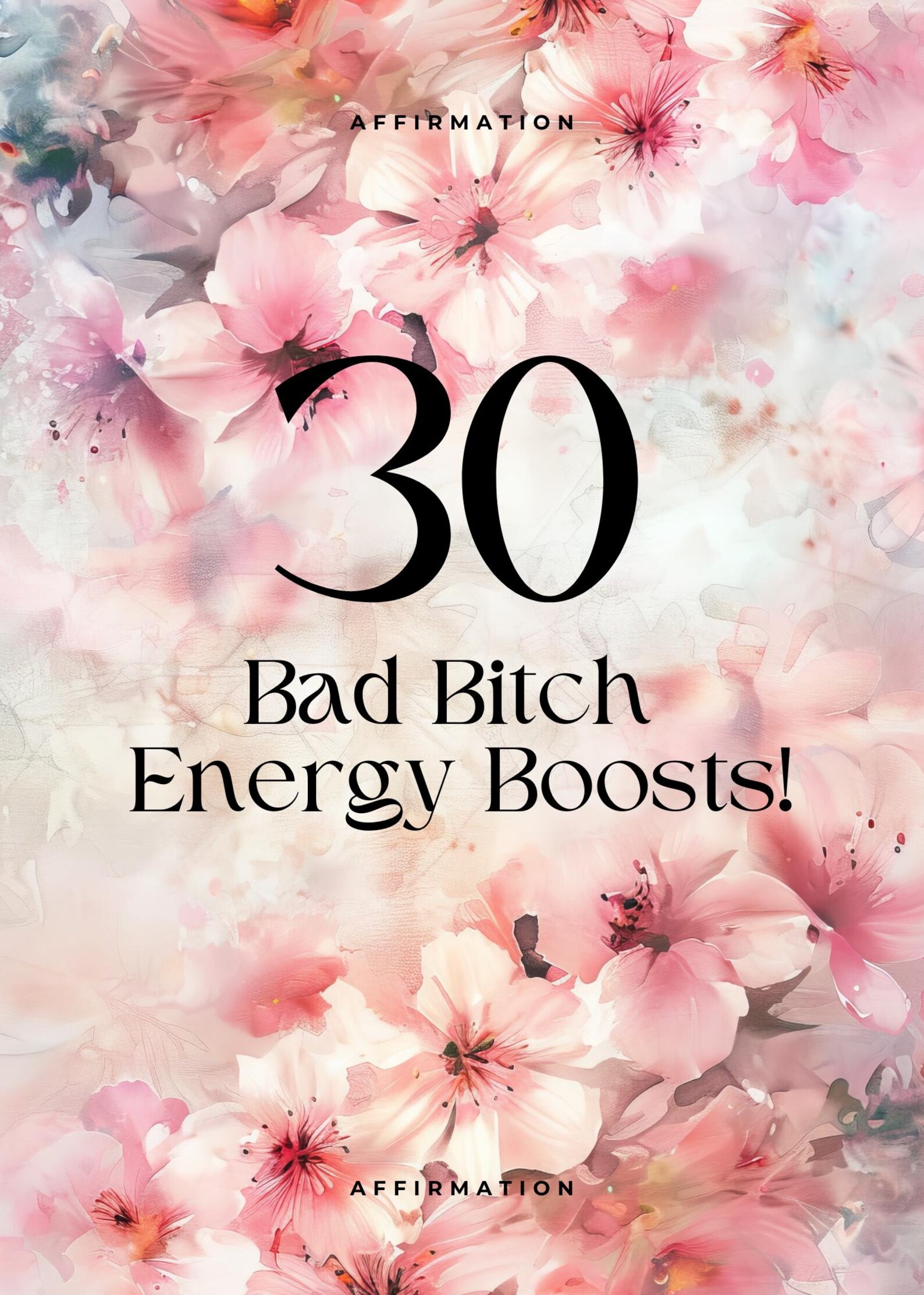 Unstoppable You - Set of 30 Printable Affirmation Cards for Fierce ...