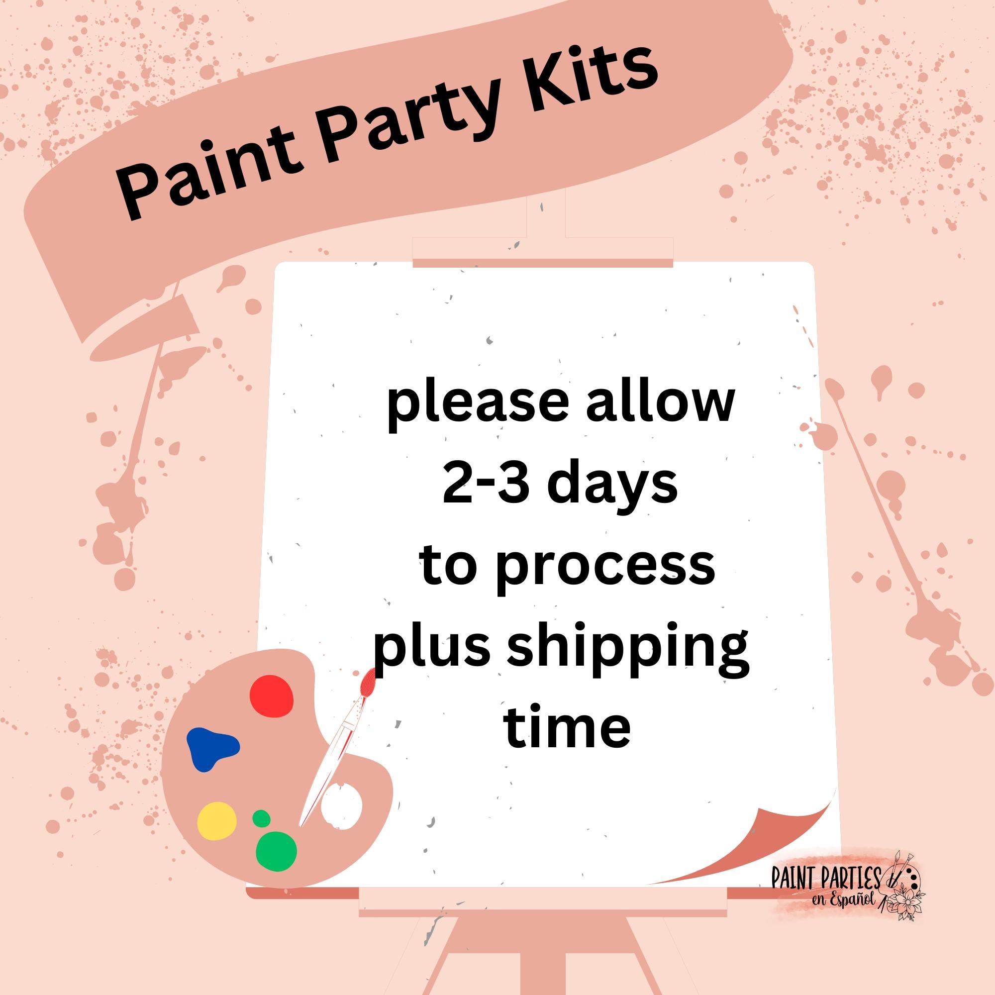 DIY Paint Party Kit Paint Kit Gift Idea Canvas Pre Drawn Outline at ...