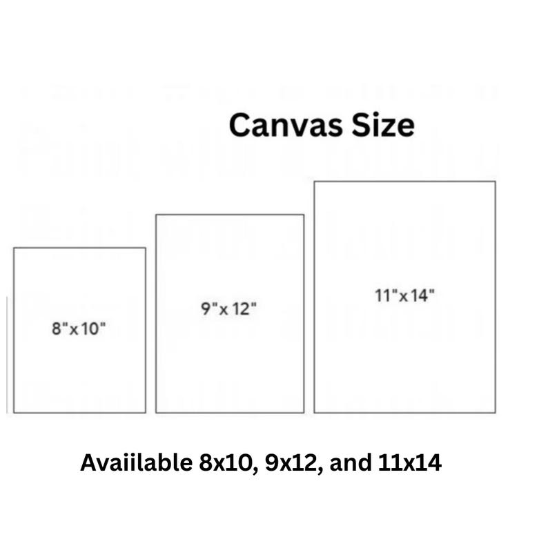 DIY Paint Kit With Pre-drawn Canvas: Acrylic Set for Parties - Etsy