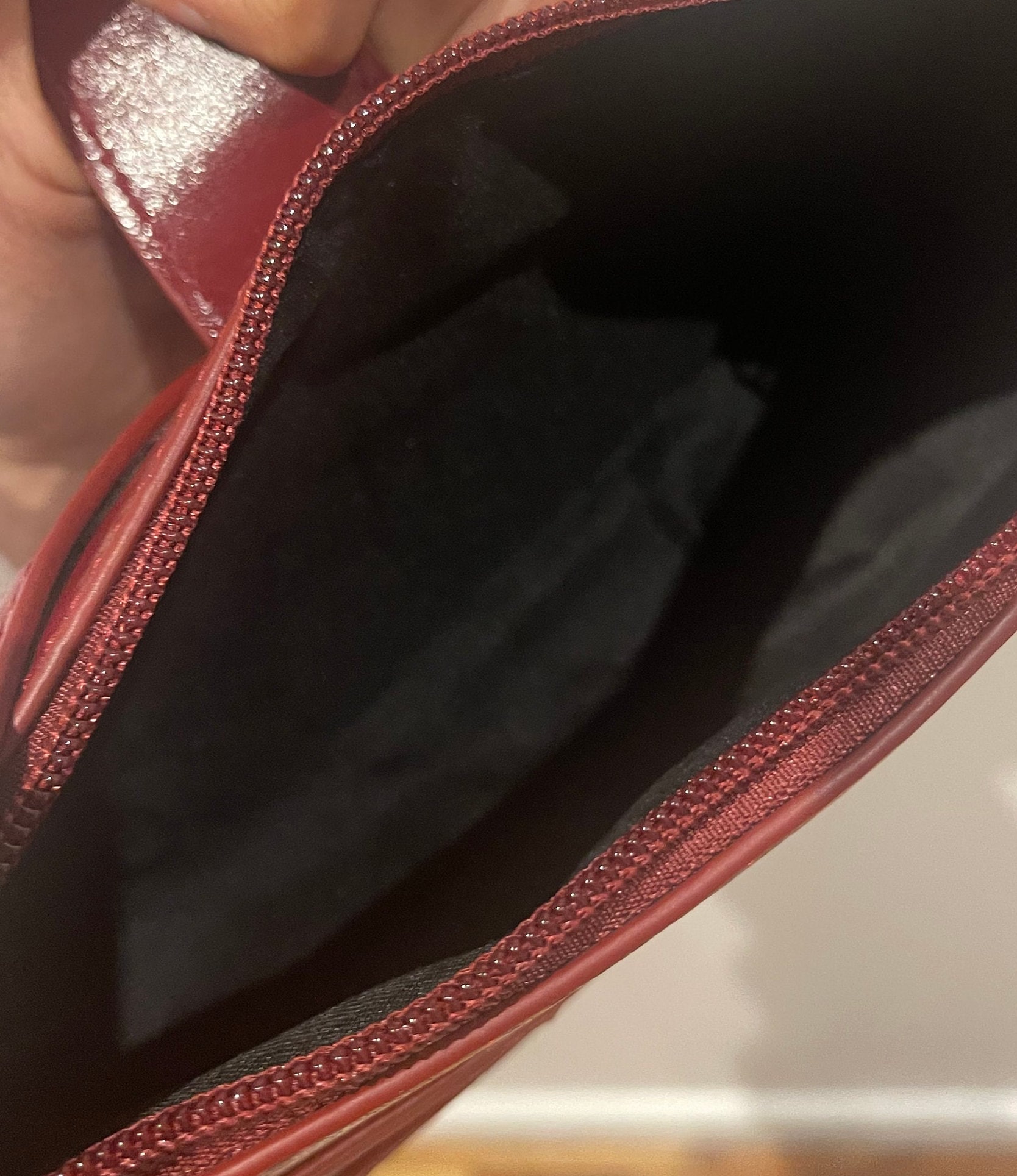 Burgundy Red Leather Buckle Bag - Etsy