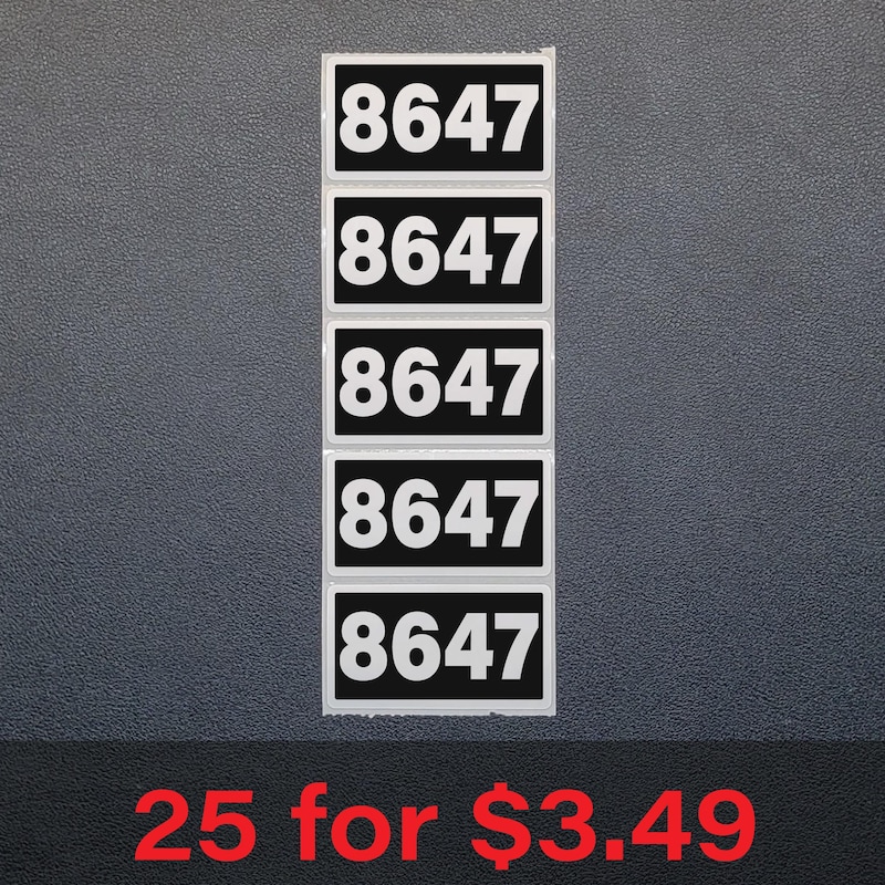 8647 Bumper Sticker - Etsy