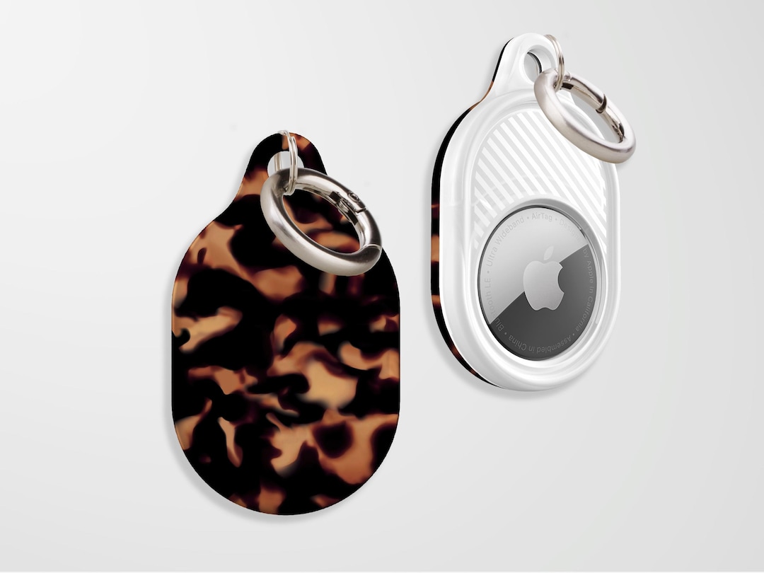 Dark Tortoise AirTag Case | for Your Keys, Handbag, Backpack, Pets ...