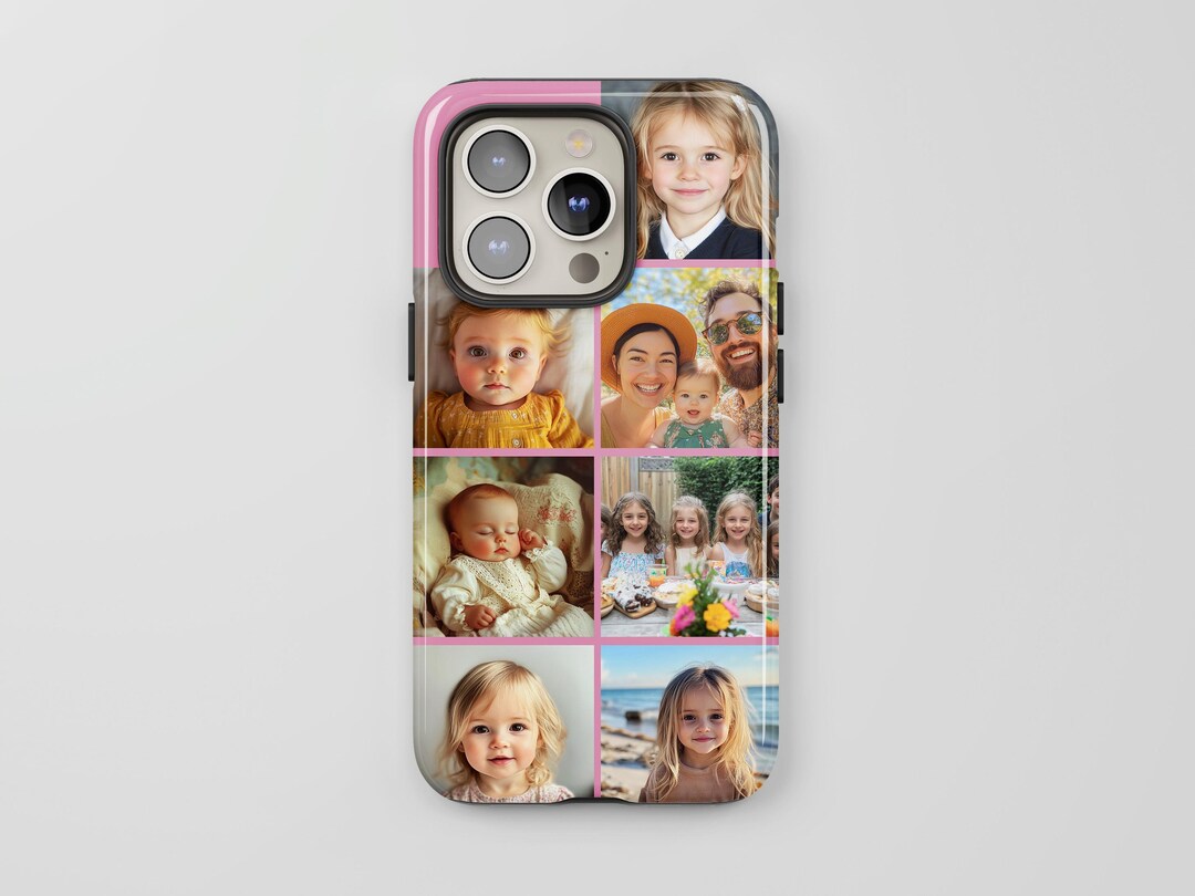 Personalized Custom Picture Collage Phone Case, Photo Collage iPhone 16 ...