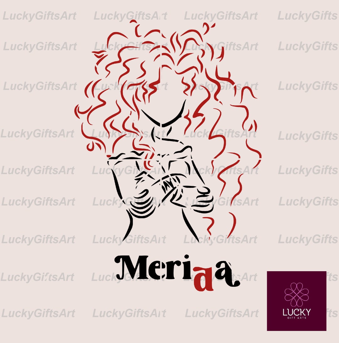 Princess Merida SVG, the Brave, Customize Gift Svg, Vinyl Cut File, Svg ...