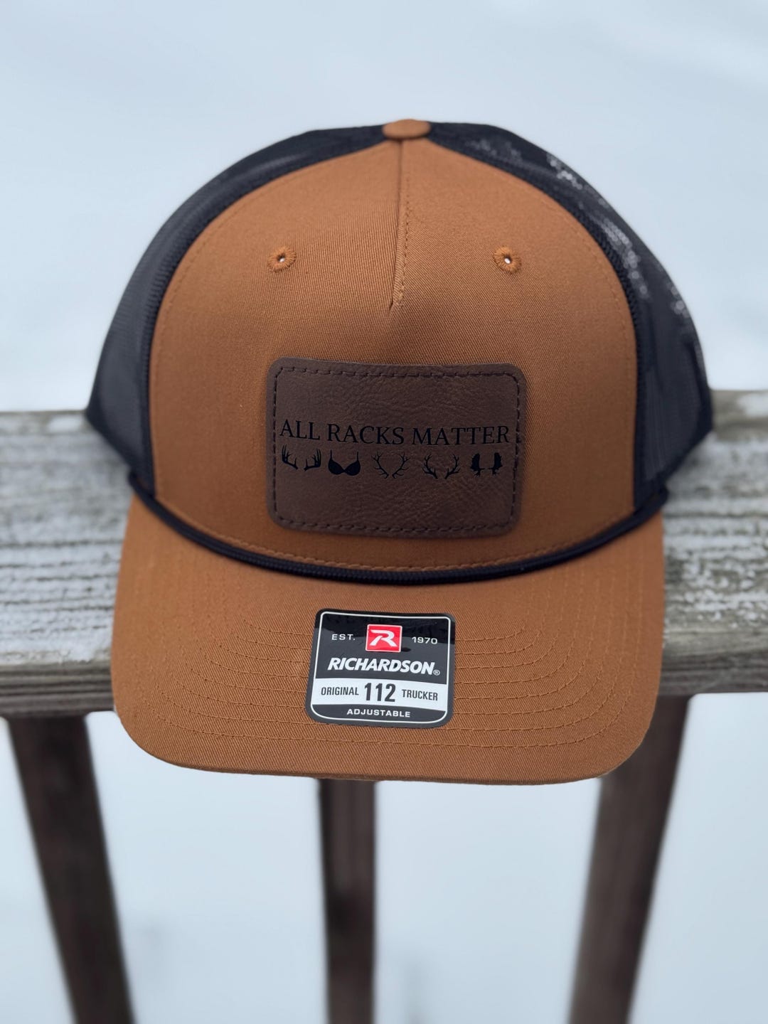 All Racks Matter Richardson Rope Hat - Leather Patch Snapback - Etsy