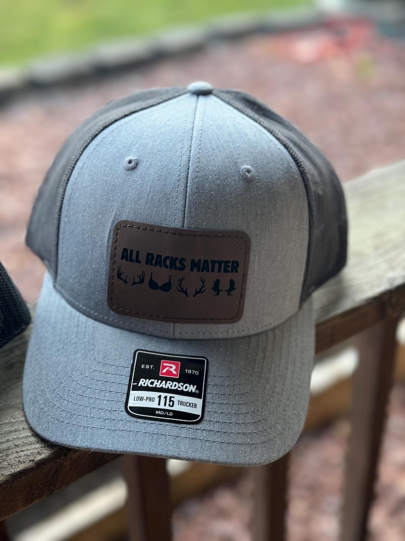 All Racks Matter Trucker Hat - Leather Patch Richardson 115 - Etsy