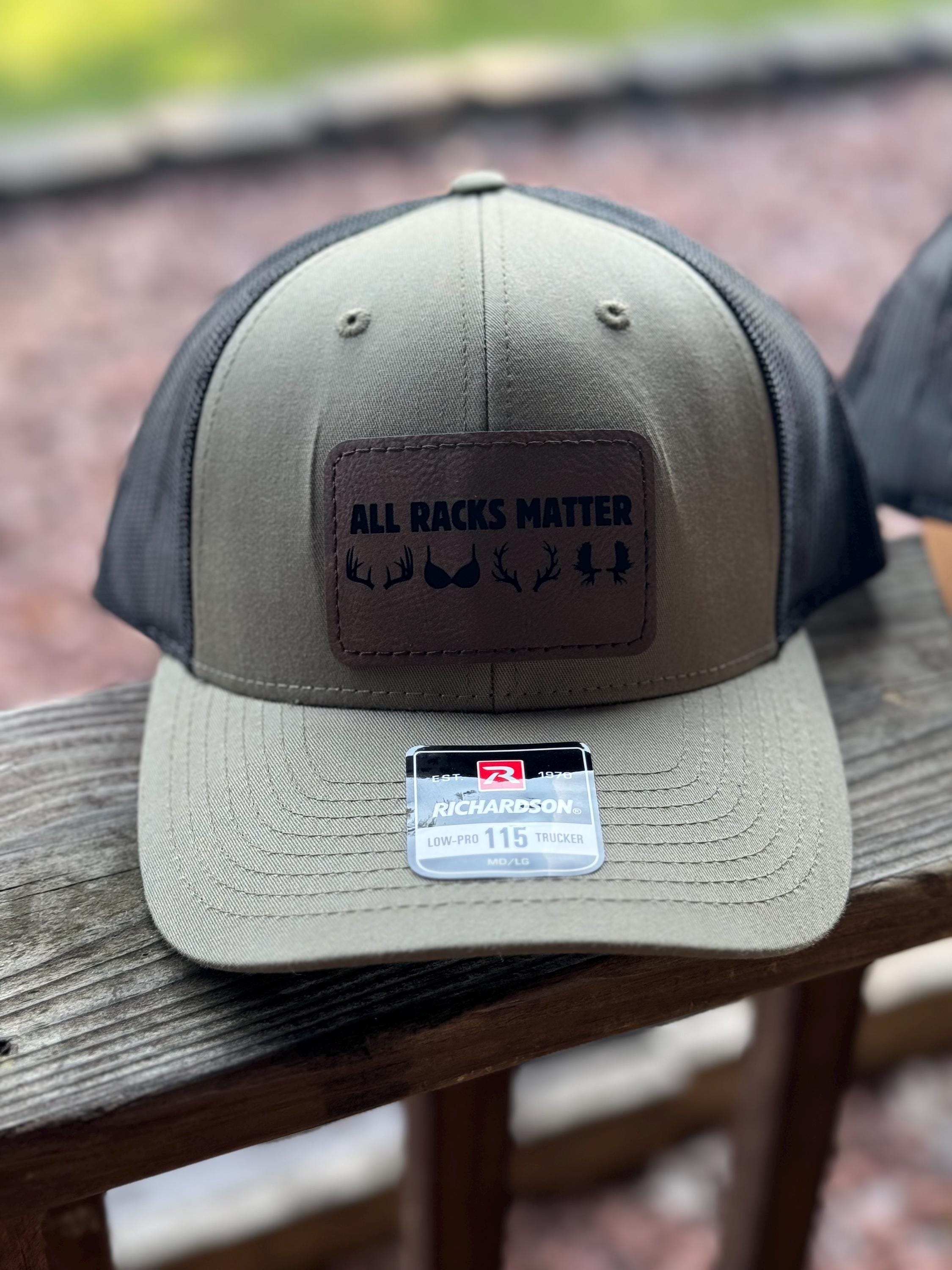 All Racks Matter Trucker Hat - Leather Patch Richardson 115 - Etsy