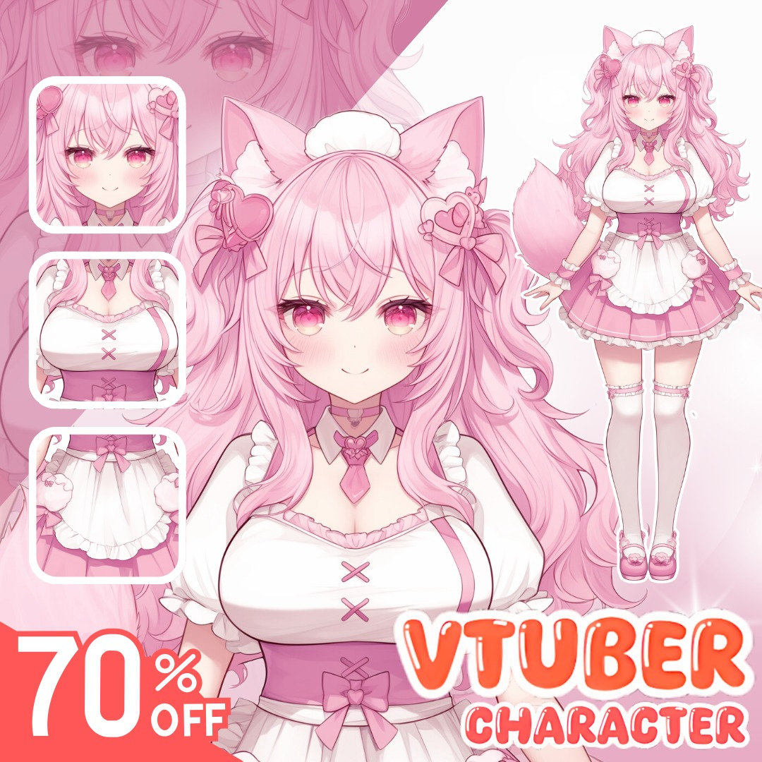 CUSTOM LIVE2D VTUBER MODEL Vtuber Design, Vtuber Model, Youtuber ...