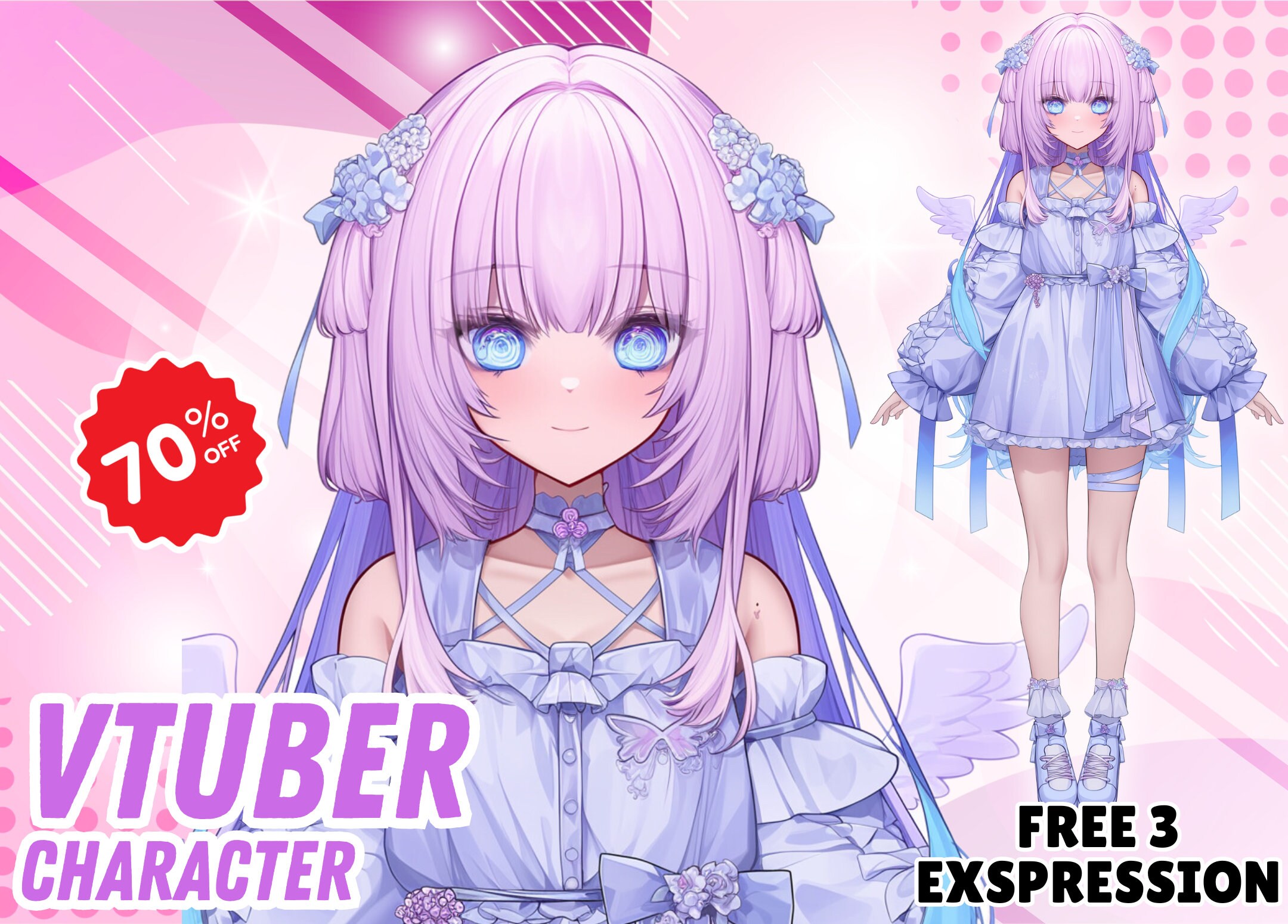 CUSTOM LIVE2D VTUBER MODEL Vtuber Design, Vtuber Model, Youtuber ...