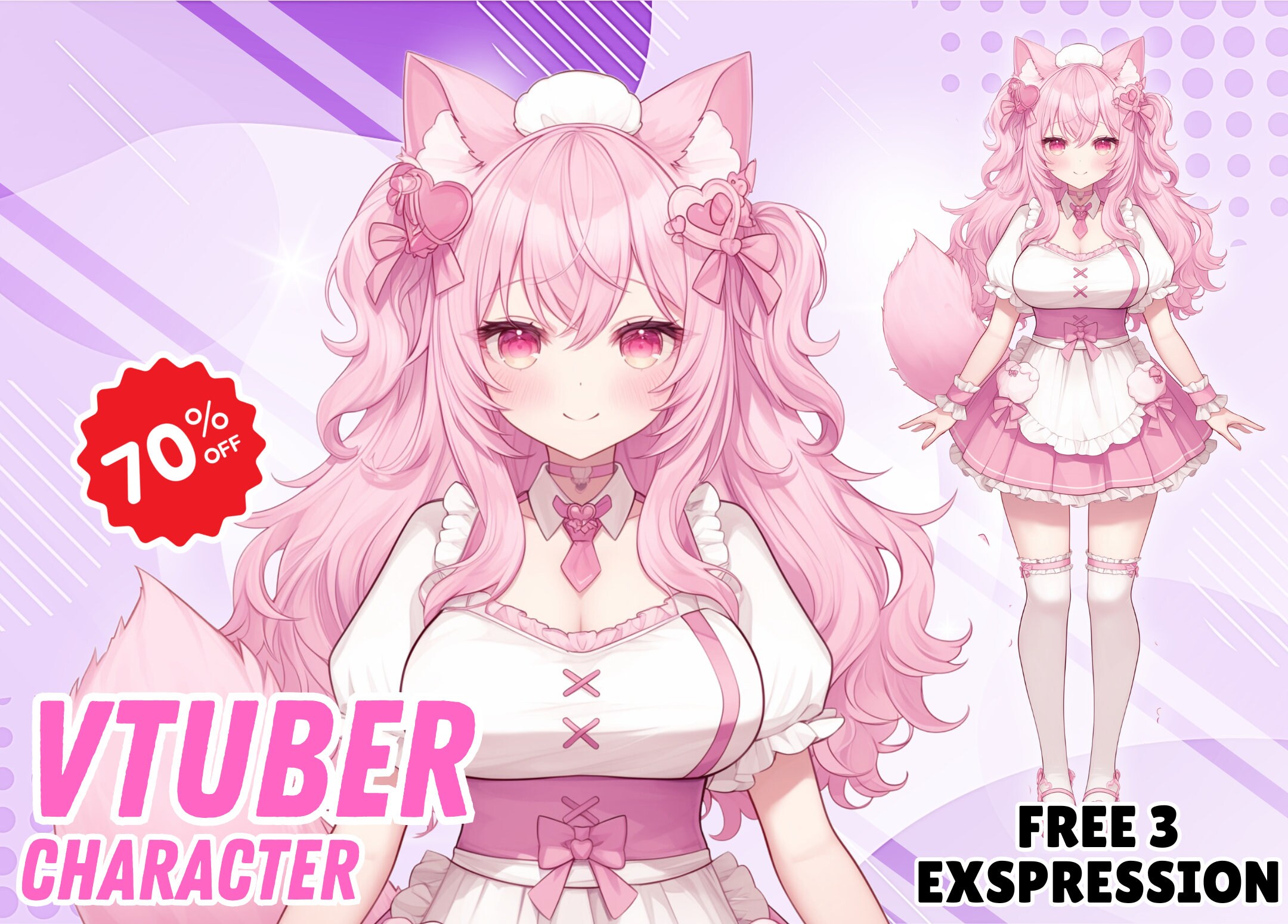 CUSTOM LIVE2D VTUBER MODEL Vtuber Design, Vtuber Model, Youtuber ...