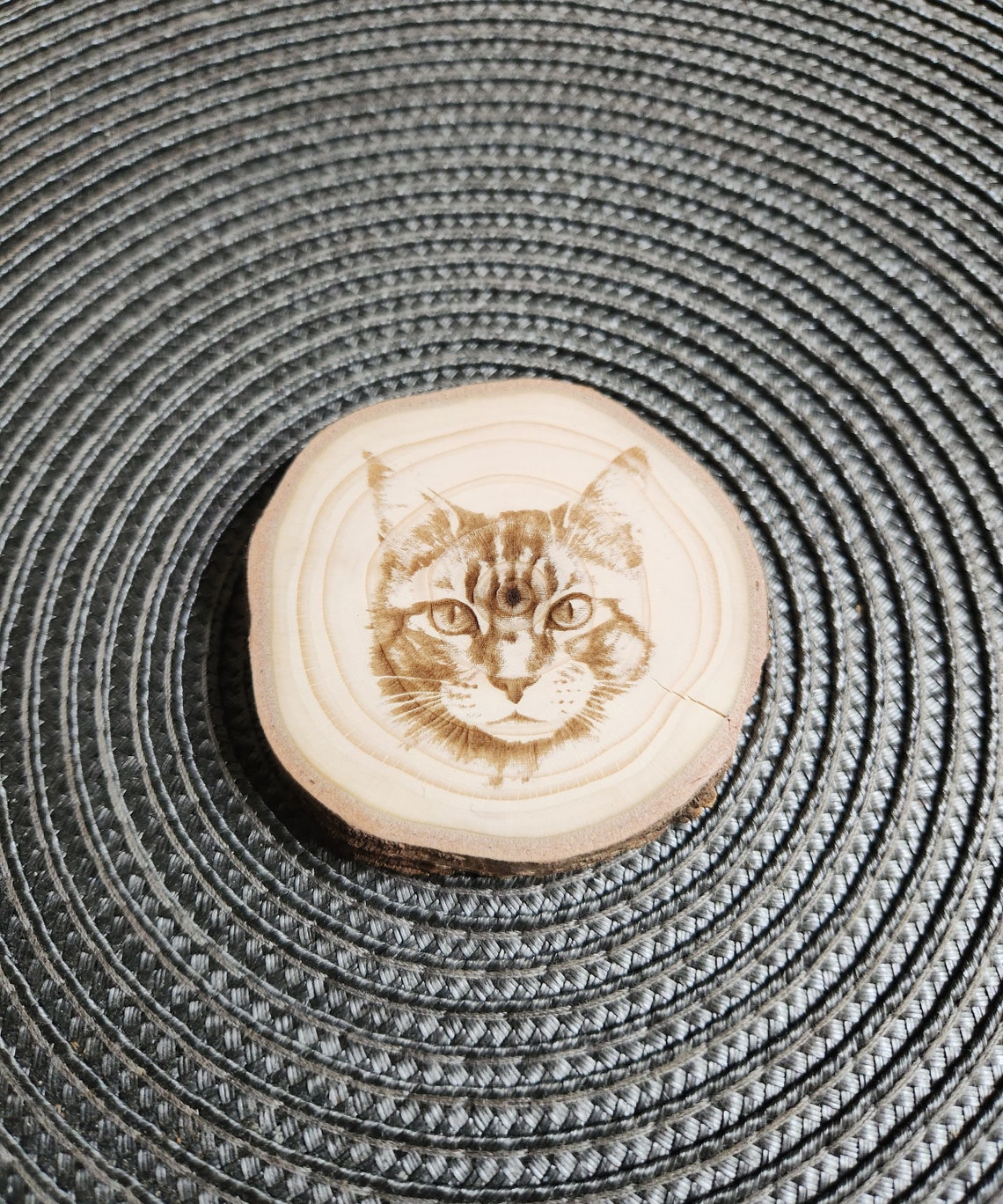 Customisable Fantasy Dnd/season Decor Style Wood Log Coasters - Etsy