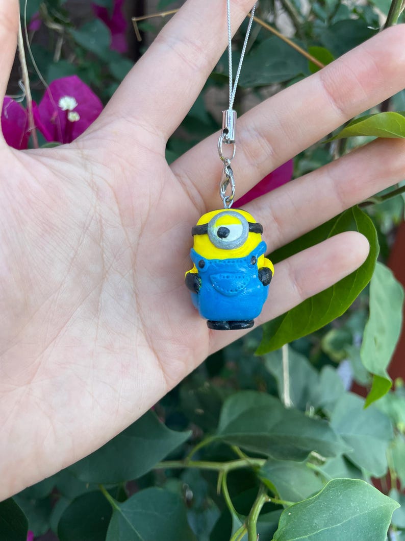Minion Keychain, Despicable Me Character Charm - Etsy