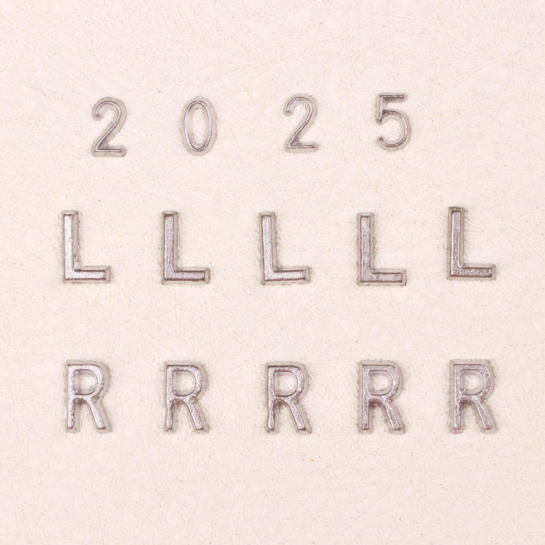 R and L Lead Letters,bulk Lead Letters,now in Bulk: Packs of 10,diy X ...