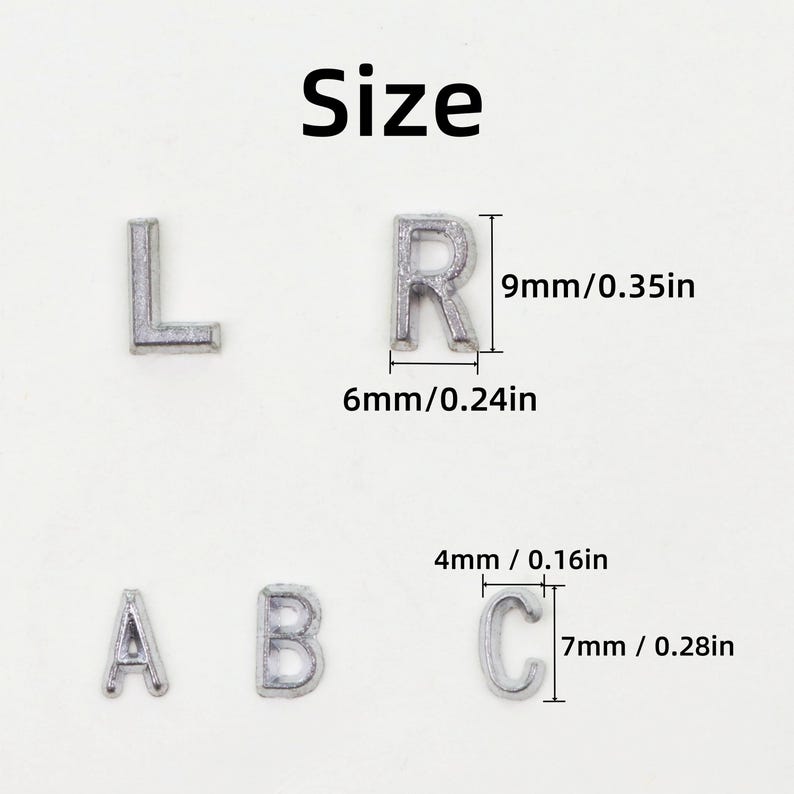L and R Letters for Xray Markers,bulk Lead Letters,for Small Business ...