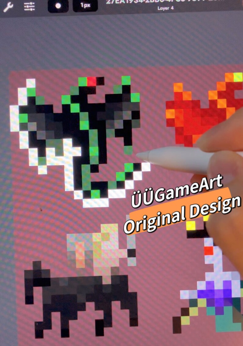 6 Spooky Cute Pixel Art Deco Stickers RPG Monsters: Ghost, Skeleton ...