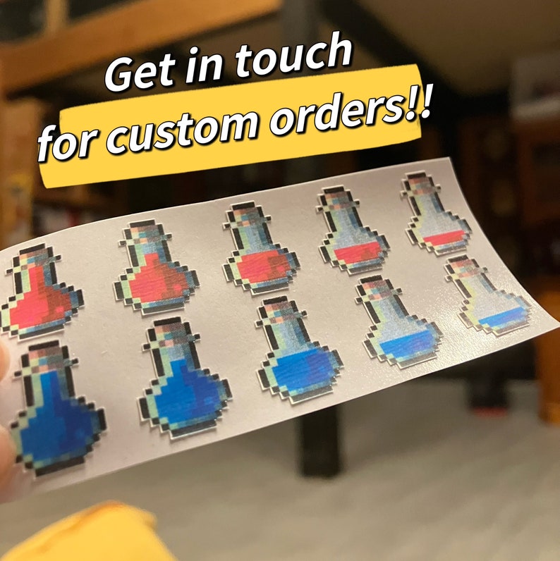 6 Spooky Cute Pixel Art Deco Stickers RPG Monsters: Ghost, Skeleton ...