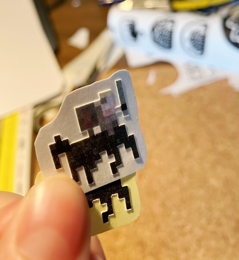 6 Spooky Cute Pixel Art Deco Stickers RPG Monsters: Ghost, Skeleton ...