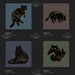 Tortoiseshell Cute Cat Clipart Bundle PNG | Mystical Calico Cat ...