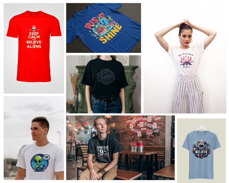 600+ T-shirt Design Bundle, PNG Shirt Designs, DTG, DTF, T-shirt Bundle ...