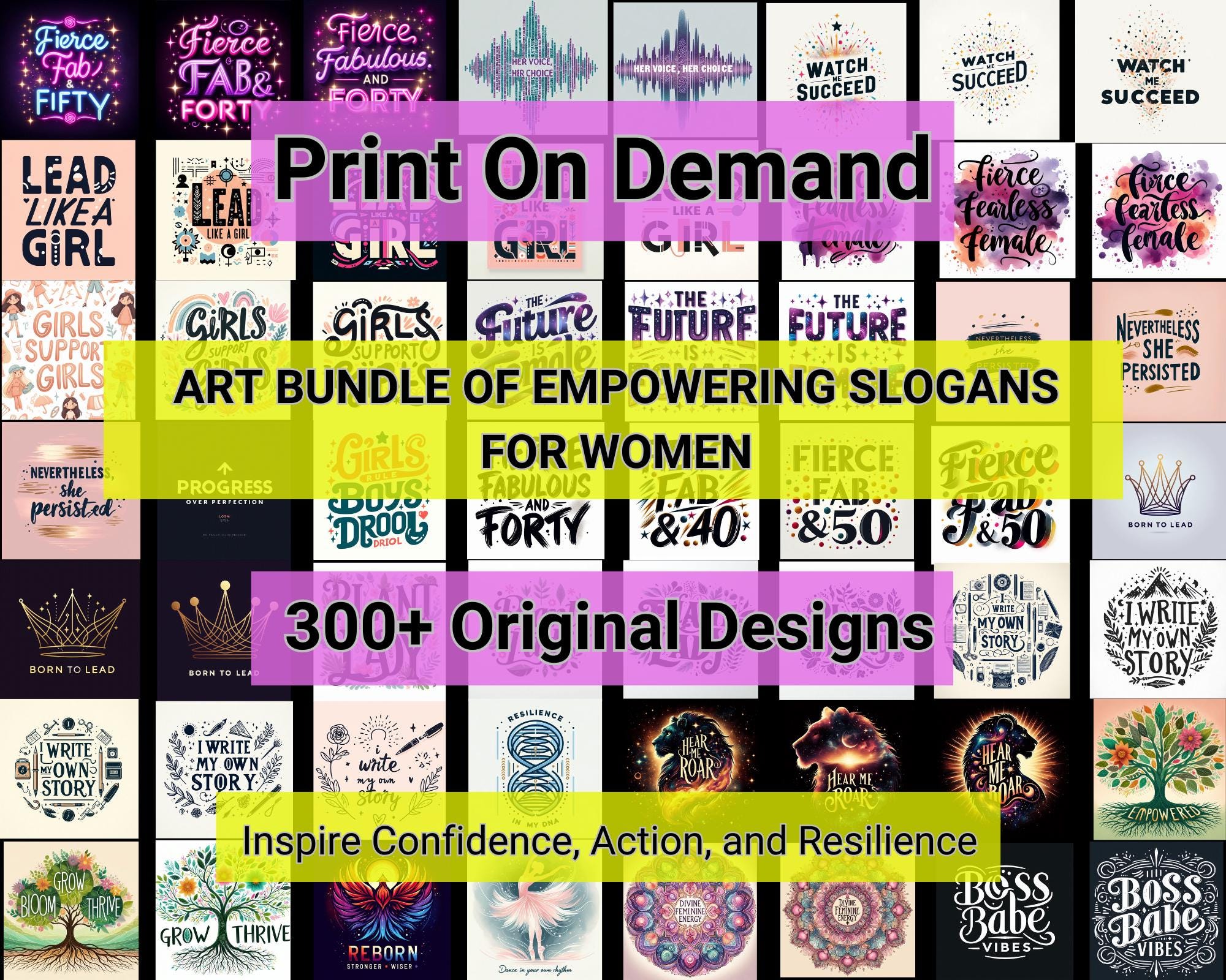 300 Slogan Design Bundle, PNG Designs, T-shirt Bundle, Tee Designs ...