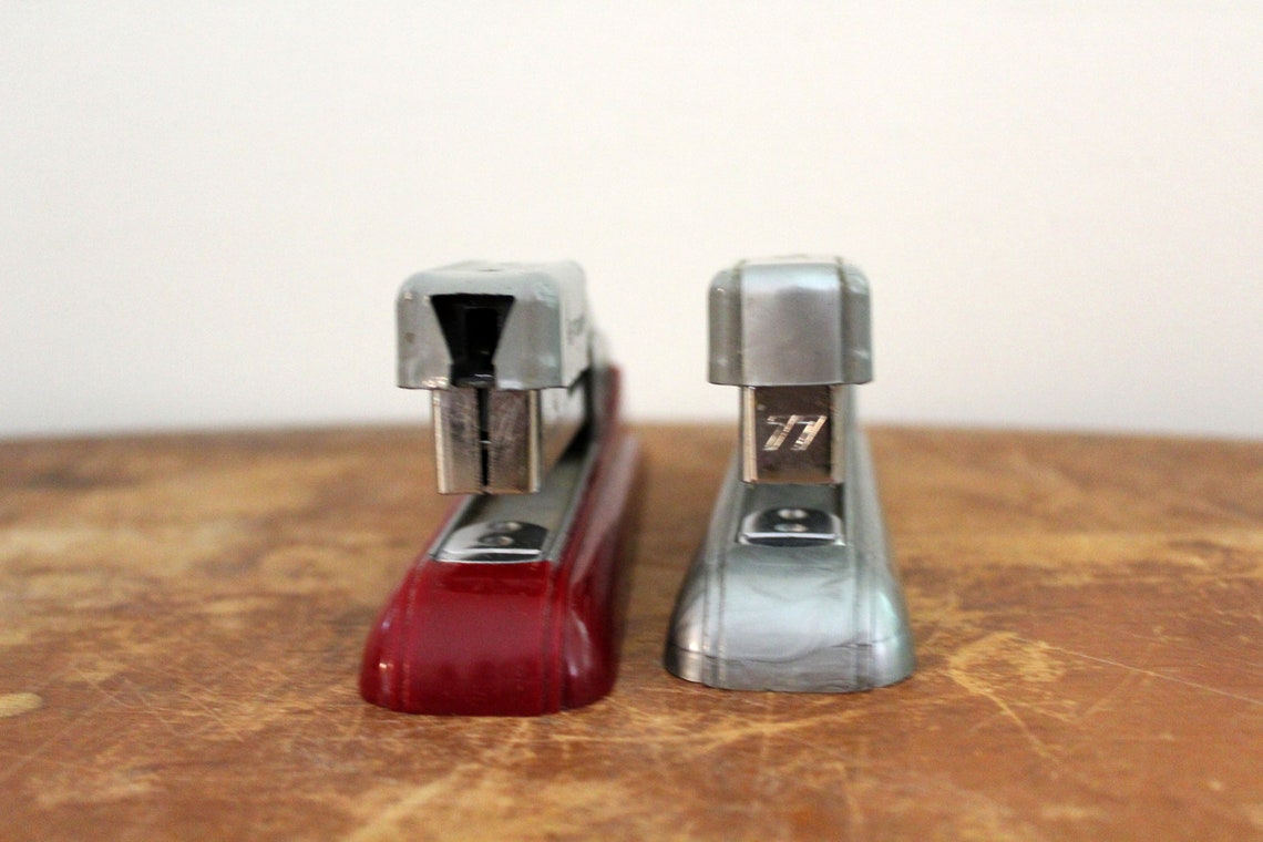 Vintage 1950s Swingline 77 Pair of Swingline Staplers // Mid - Etsy