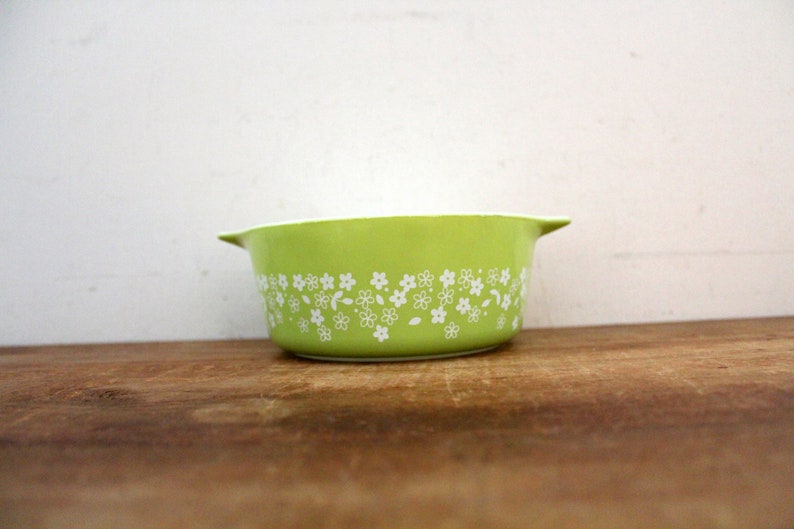 Vintage 1960s Pyrex Lime Green Crazy Daisy Spring Blossom 472 - Etsy