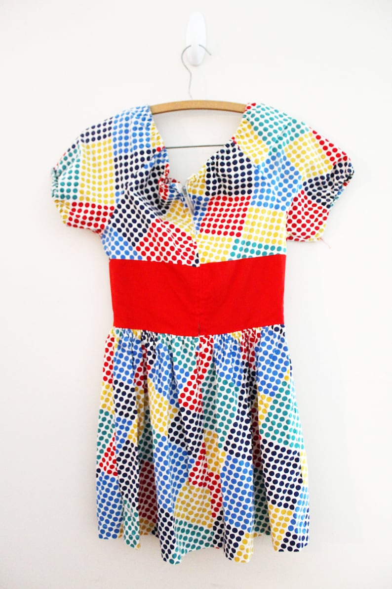 Vintage 70s Polka Dot Lace up Clown Pirate Hobo Ladies Dress - Etsy
