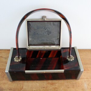 Vintage 60's Tyrolean Striped Floral Faux Pearl Decorated Unusual ...